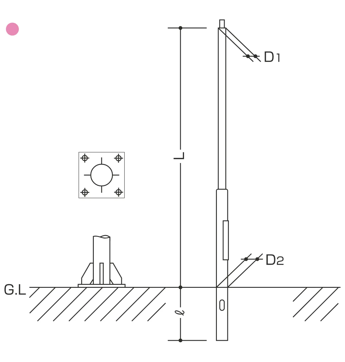 エコノミーポール｜照明ポール｜株式会社SDAT